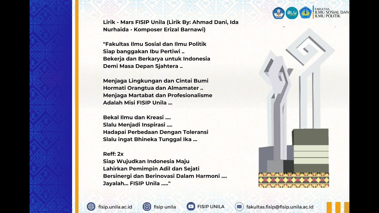 MARS FISIP UNILA - New Version (Lirik di deskripsi) - YouTube