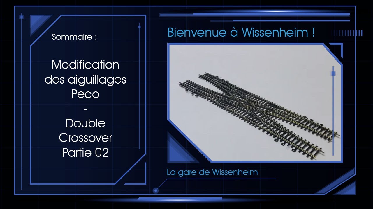 Double Crossover avec des aiguillages PECO - Partie 02 - YouTube