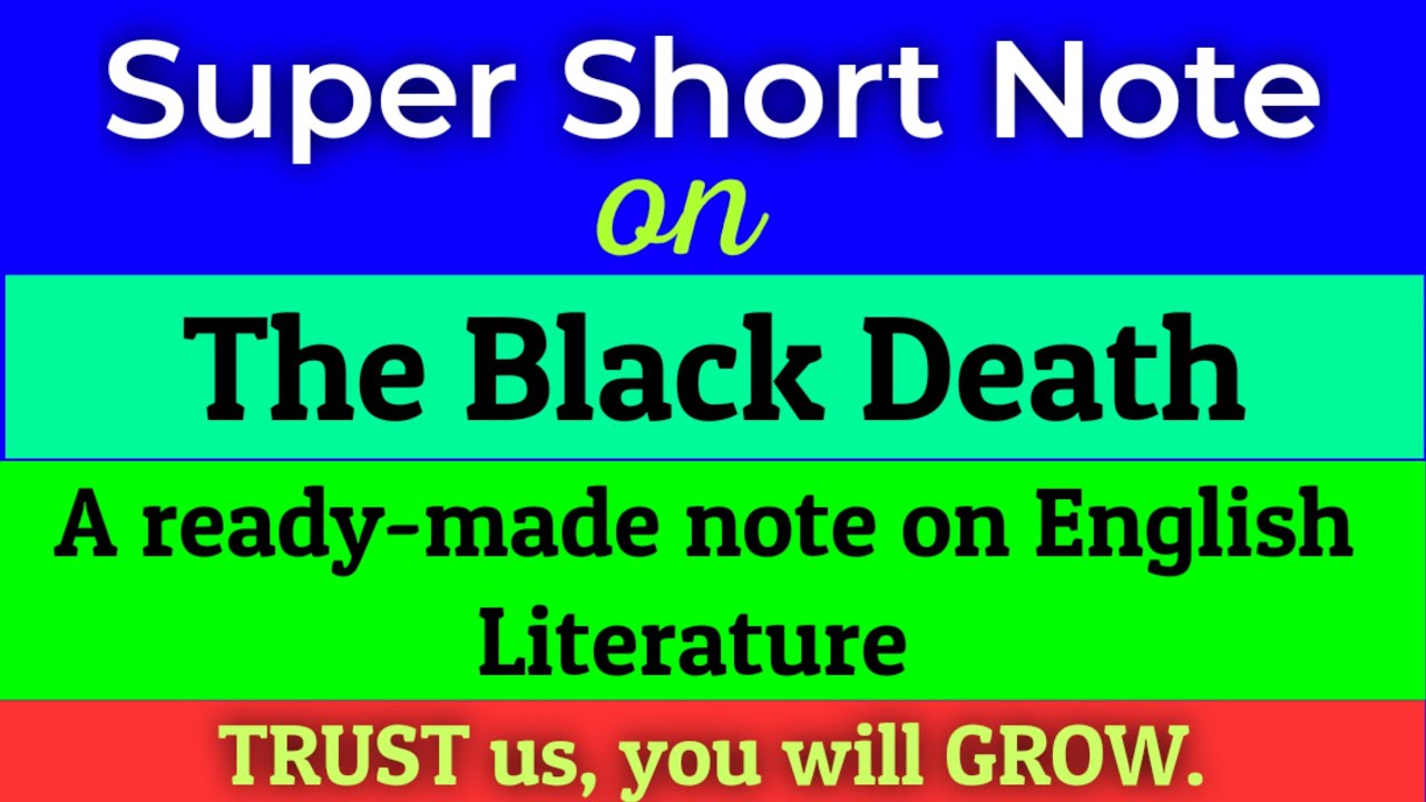 The Black Death| English literature notes - YouTube