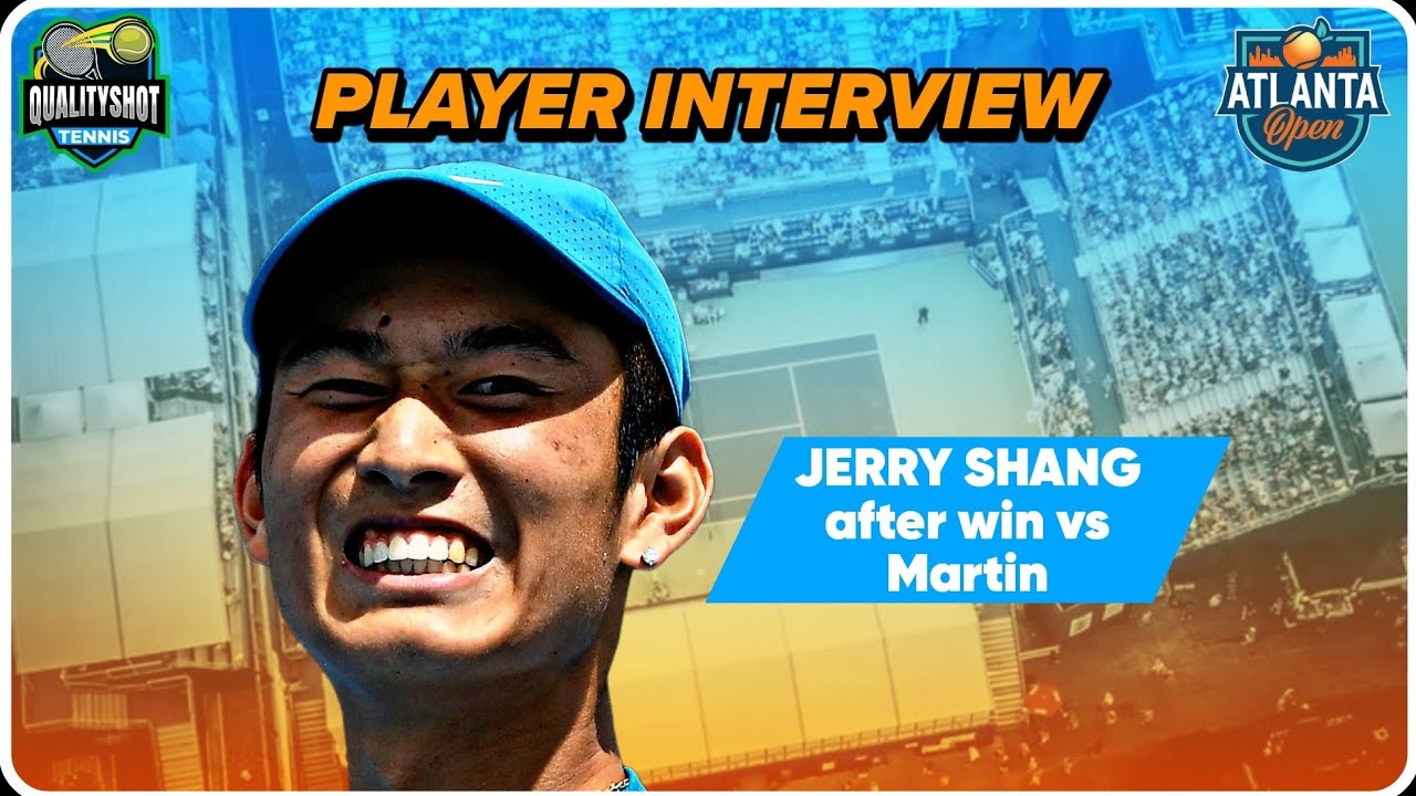 🎾Jerry Shang after win vs Martin | ATP Atlanta Open 2024 - YouTube