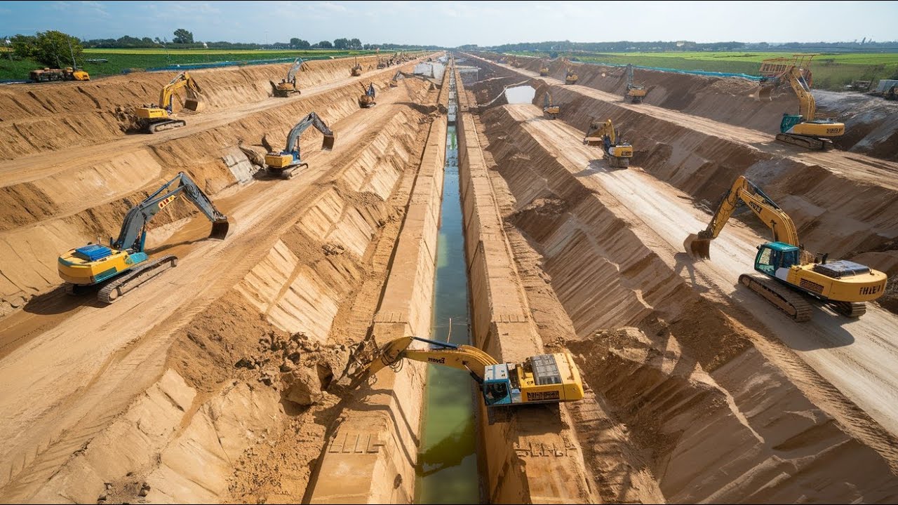 Massive Canal Digging Operation | The Making of Grand Waterway ...