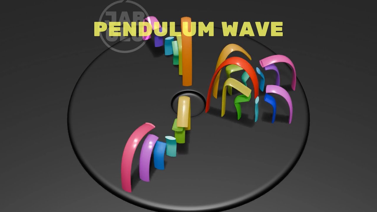 Satisfying pendulum wave - mesmerizing ark marimba sound - relaxing music #pendulumwave - YouTube