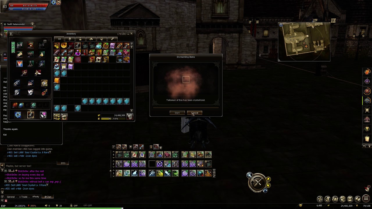 37x Talisman of Eva enchanting :) L2 Essence Blue - YouTube