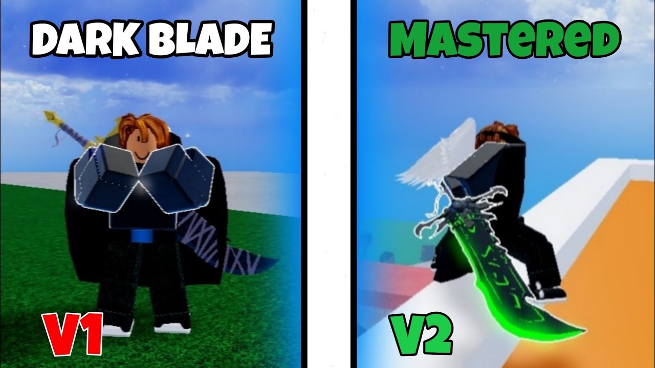 Mastering The Dark Blade And Get V2 In Blox Fruits - YouTube