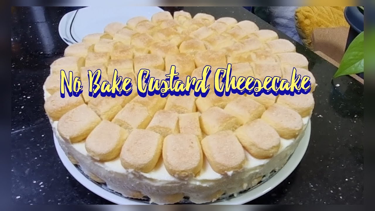 No Bake Custard Cheesecake - YouTube