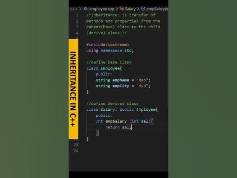 inheritance in c++@ensolutions5210 #inheritance #oop - YouTube