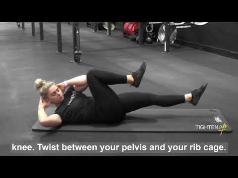How to do a Bicycle Crunch Bodyweight Exercise | Abs and Core. Tighten ...