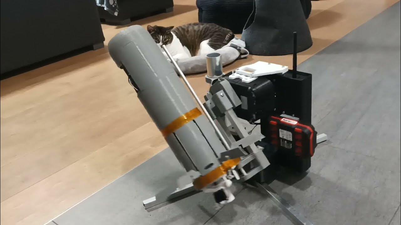 Arduino missile turret #turret #arduino #missilelauncher #diy - YouTube