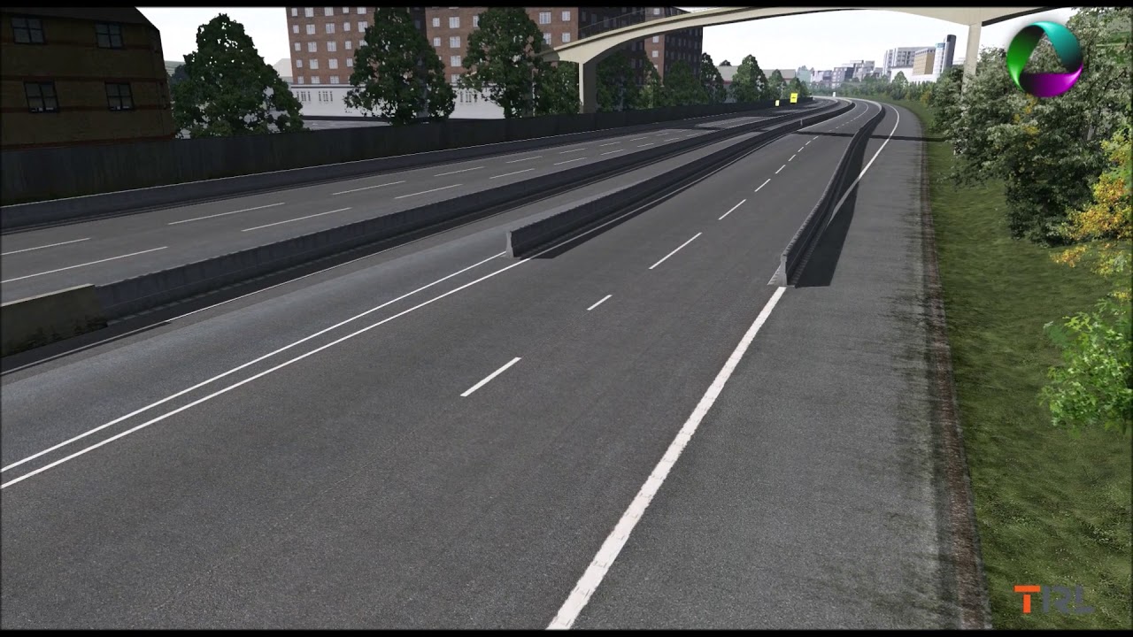 Contraflow Road System Simulator Environment - YouTube