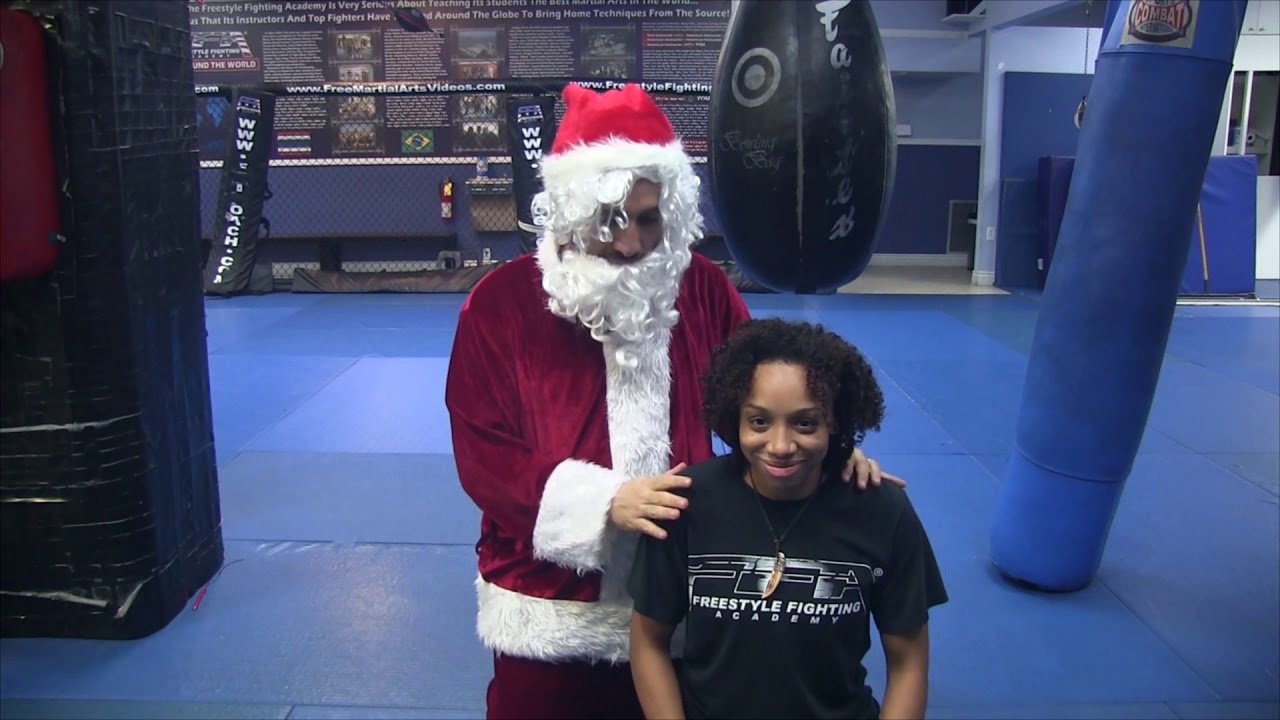 Santa's Rear Naked Choke - North Pole Style - YouTube