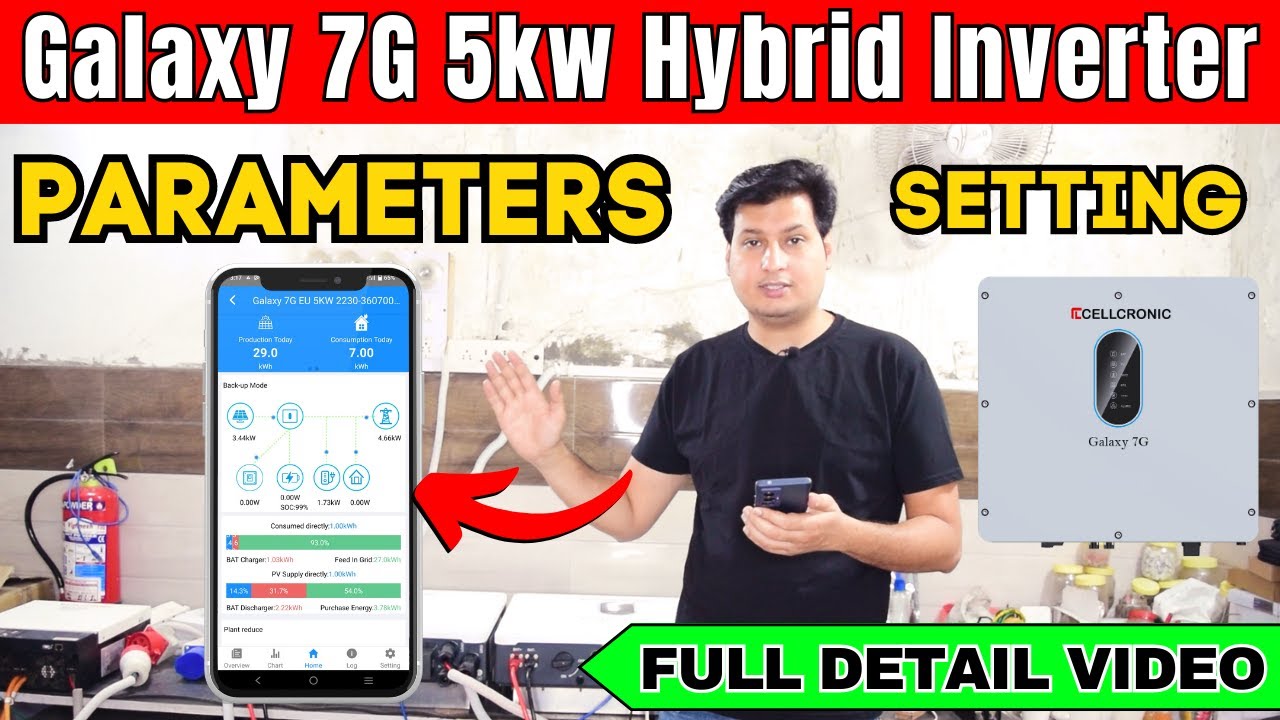 Galaxy 7G 5kw Hybrid Inverter Parameters Setting | Full Detail Video ...