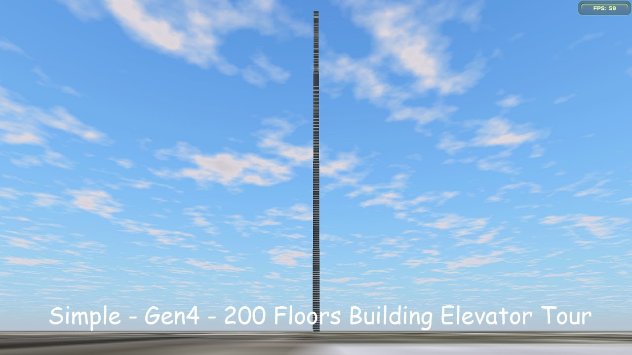 Tour of the Elevators @ Simple - Gen4 - 200 Floors Building - YouTube