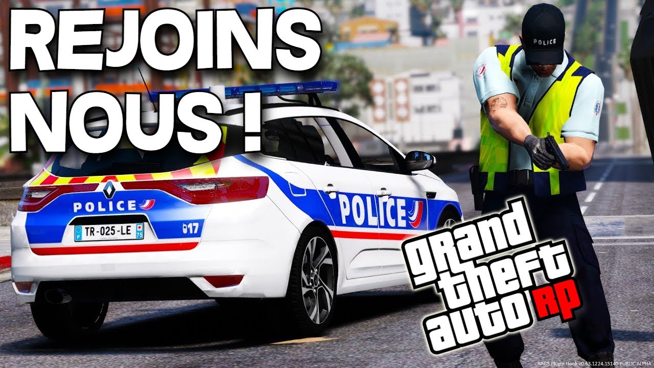 LA POLICE NATIONALE RECRUTE SUR MON SERVEUR GTA RP ! SERVEUR FREE ...