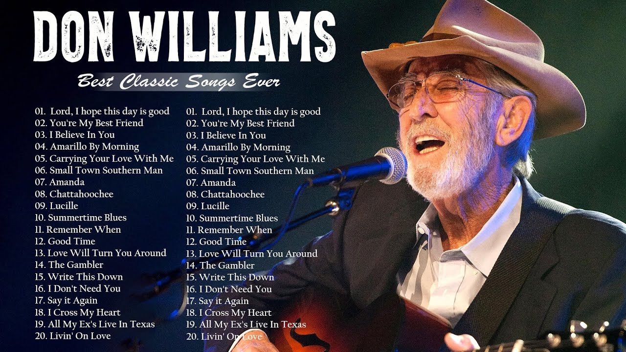 Don Wiliam Best Classic Country Songs Of 1990s - Don Wiliam Greatest ...