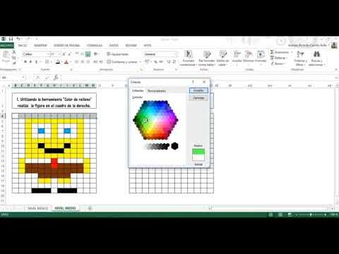 PIXEL ART EN EXCEL PARA NIÑOS. - YouTube
