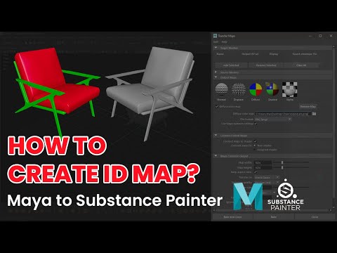 How to Create A Color ID Map in Maya for Substance Painter | Maya to Substance Painter Workflow