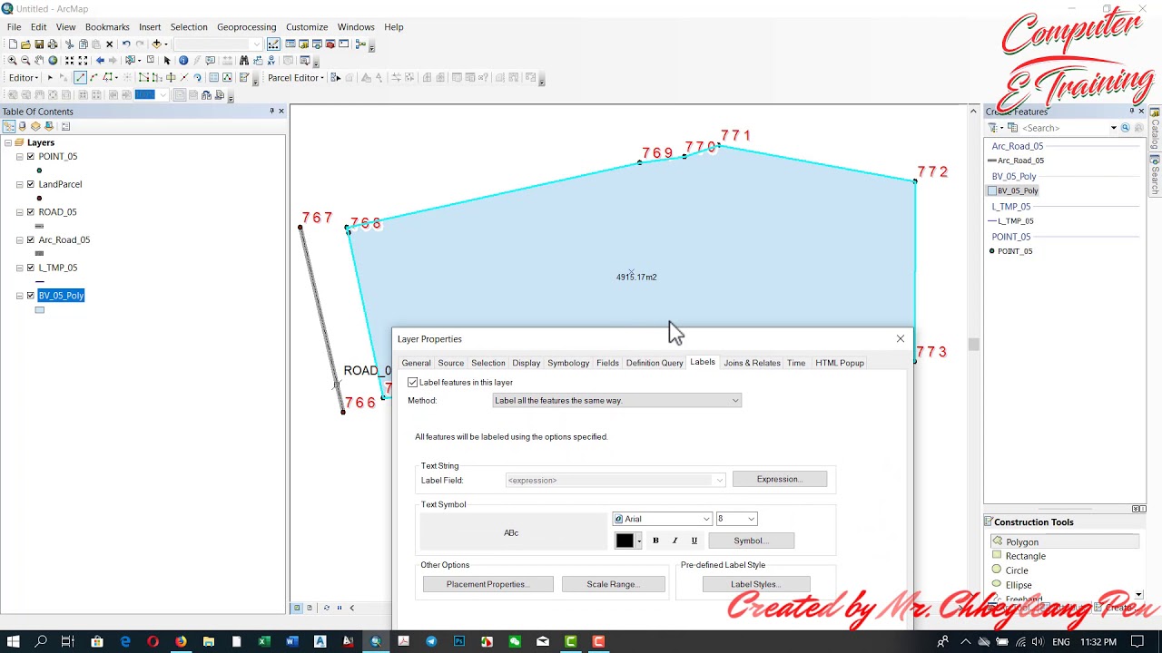 Create Land Parcel in ArcGIS - YouTube