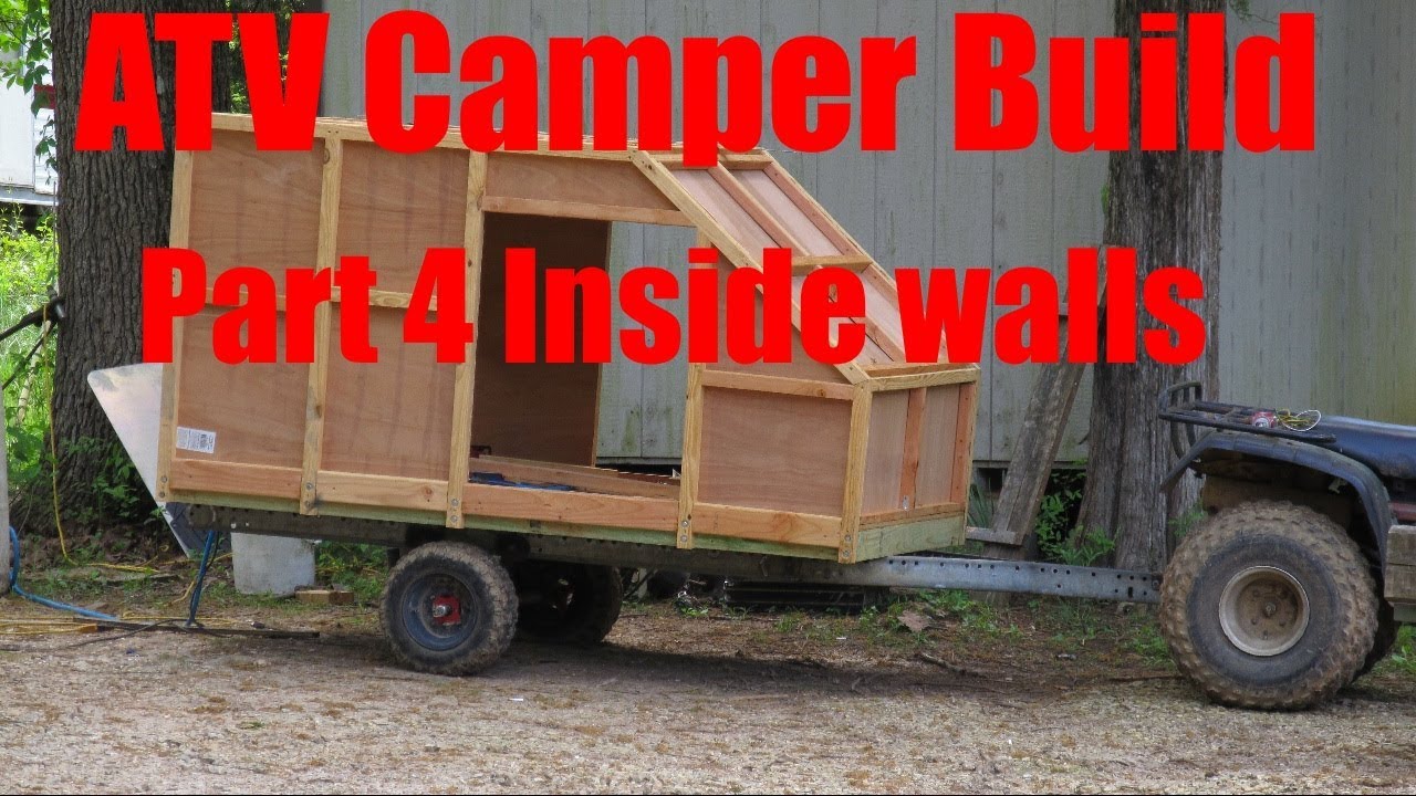 ATV Camper Build part 4 Inside walls - YouTube