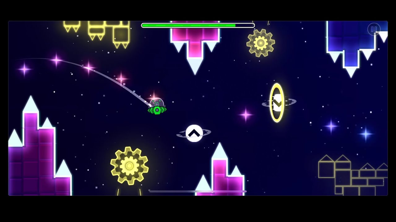 Geometry Dash: "Space Dash" by Bluepper (Harder) {Daily #205/365} - YouTube