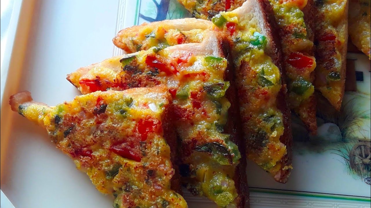 Instant Rawa Toast Recipe/suji ka nasta/Crispy veg suji bread toast ...