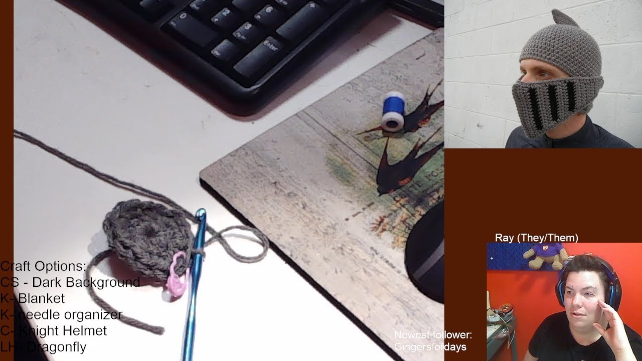 Crochet Knight Helmet 1 - YouTube