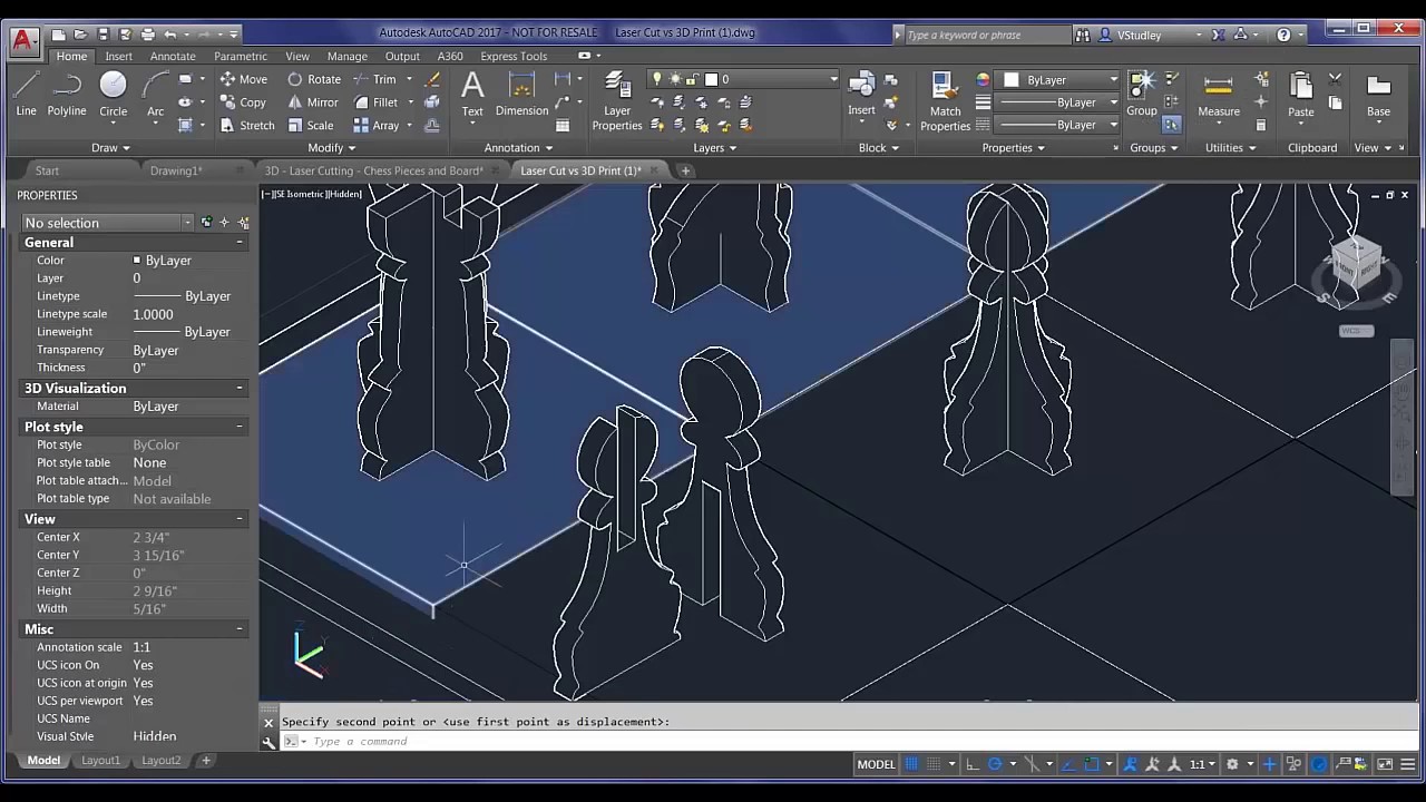 New Laser Cutting with AutoCAD 2017 - YouTube
