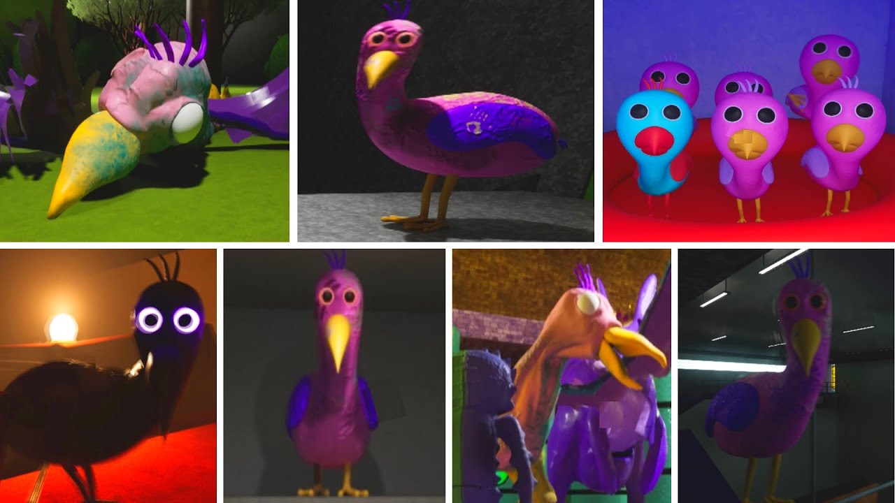 Garten of Banban 1, 2, 3, 4, 6, 7 - All Opila Bird Scenes - YouTube