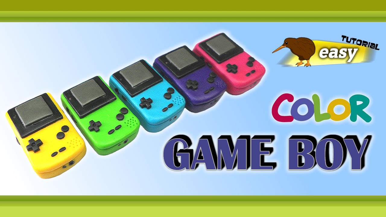 Polymer Clay Fimo - mini Game Boy Color - *easy Tutorial* - YouTube