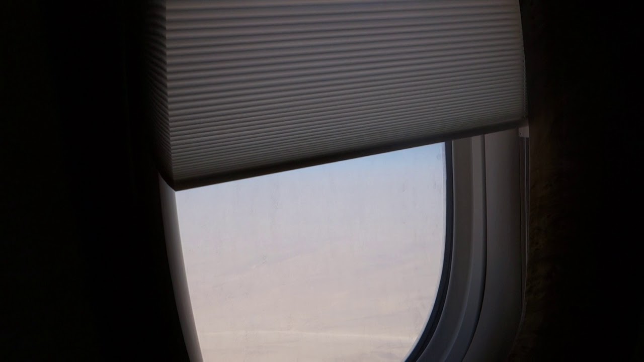 Emirates A380 First Class Window Shade - YouTube