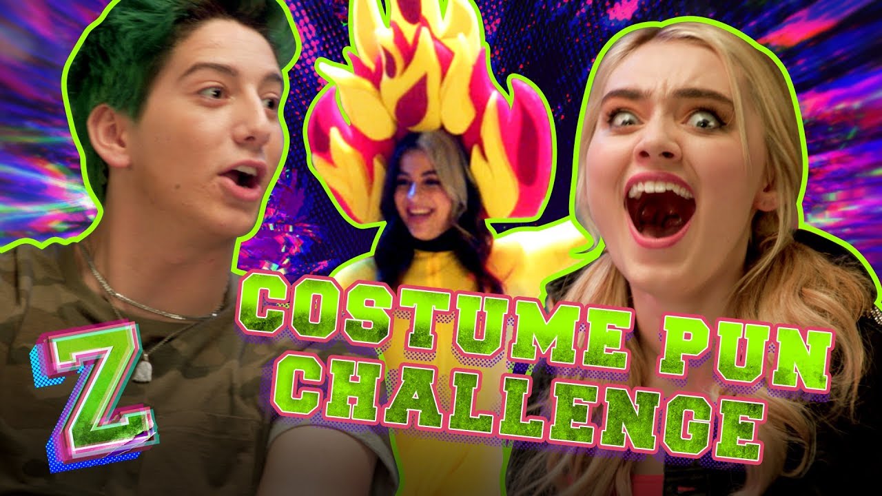 Costume Puns Challenge with Meg and Milo! 👻 | ZOMBIES 2 | Disney ...
