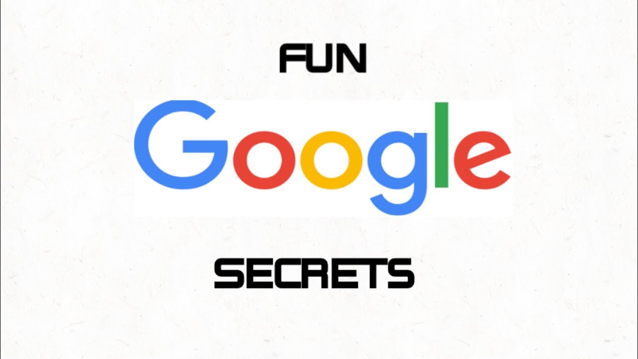 15 Fun Google secrets that you might haven’t seen - YouTube