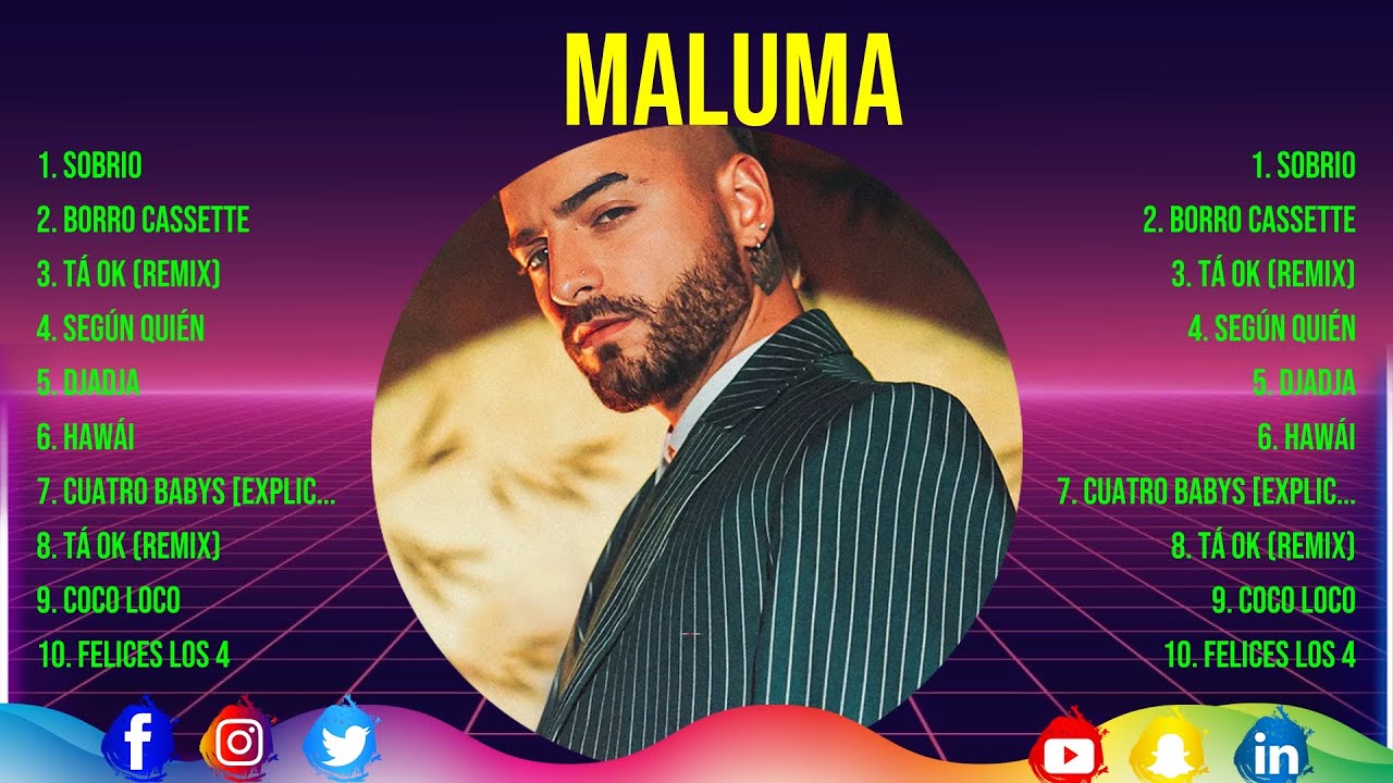 Maluma ~ Greatest Hits Oldies Classic ~ Best Oldies Songs Of All Time ...