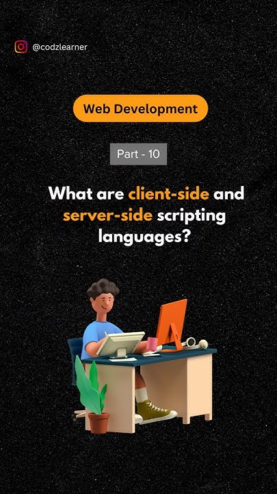 What are client-side and server-side scripting languages🤔🤔 | #shorts # ...