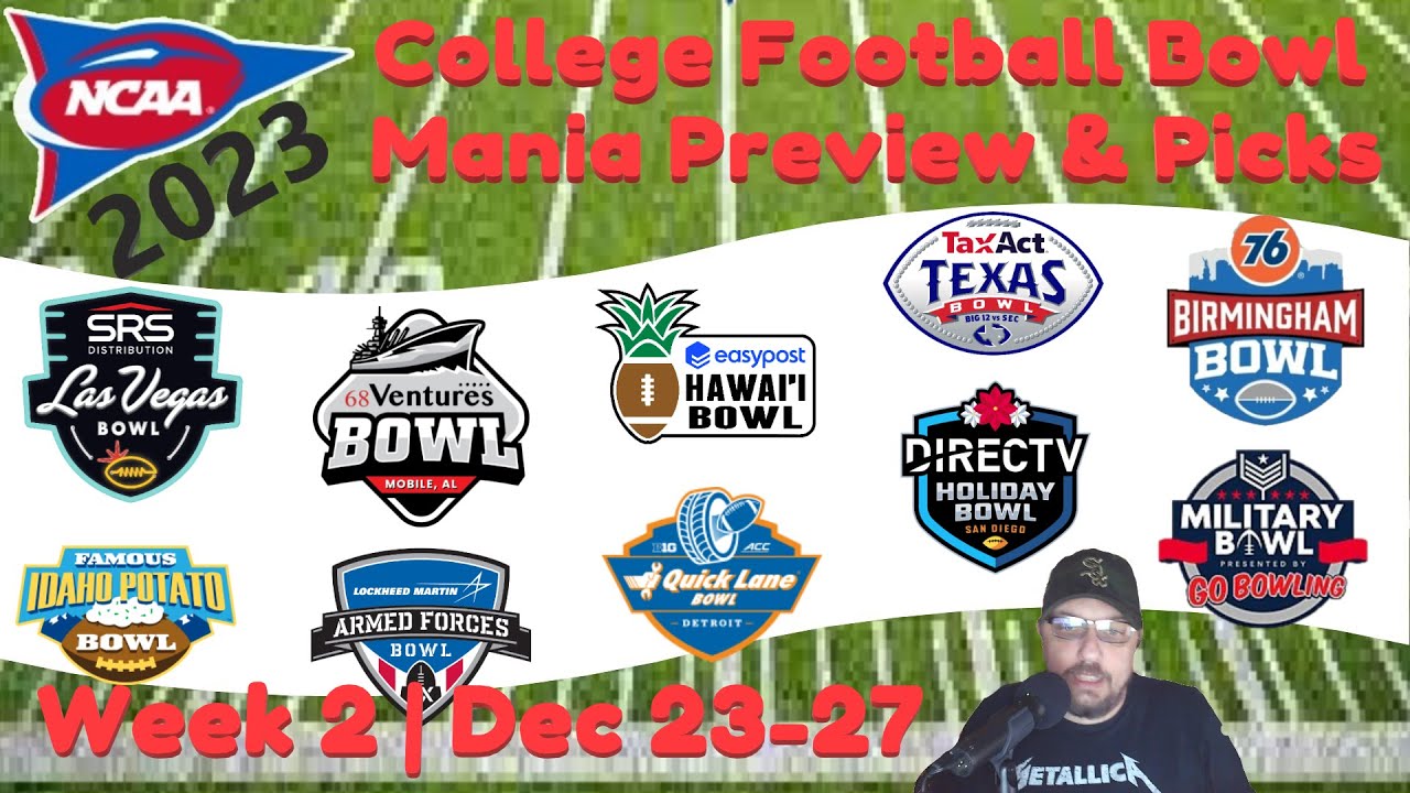 2023 College Football Bowl Mania Week II Preview & Picks - YouTube