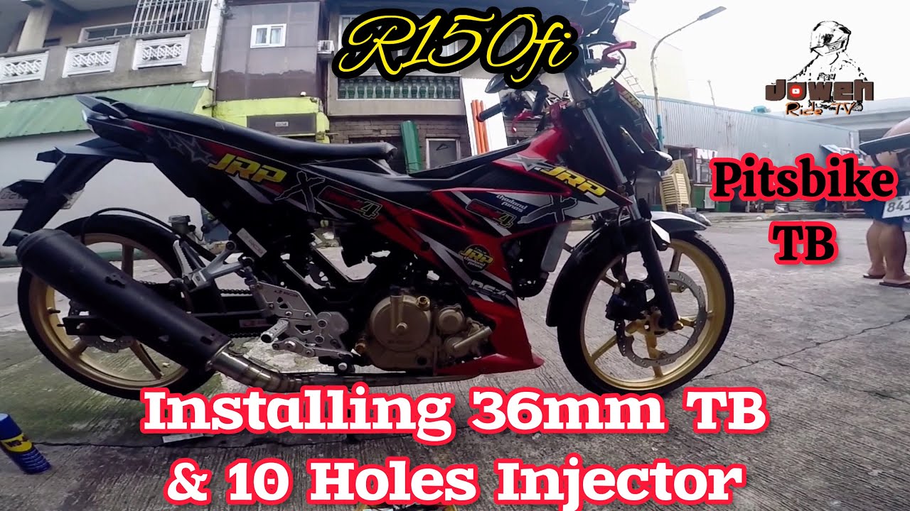 Raider 150 fi | 36mm throttle body | 10 holes injector - YouTube