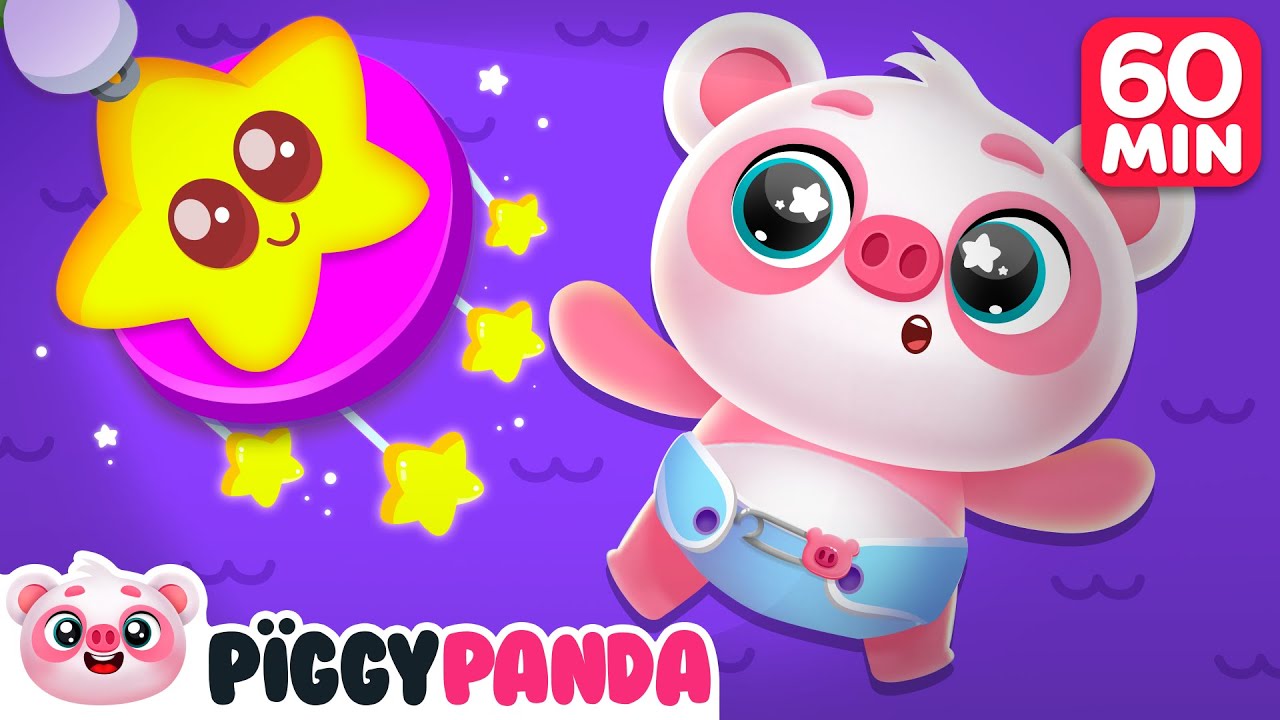 Hush little Baby 60 MINS | Children Rhymes | Piggy Panda World for Kids ...