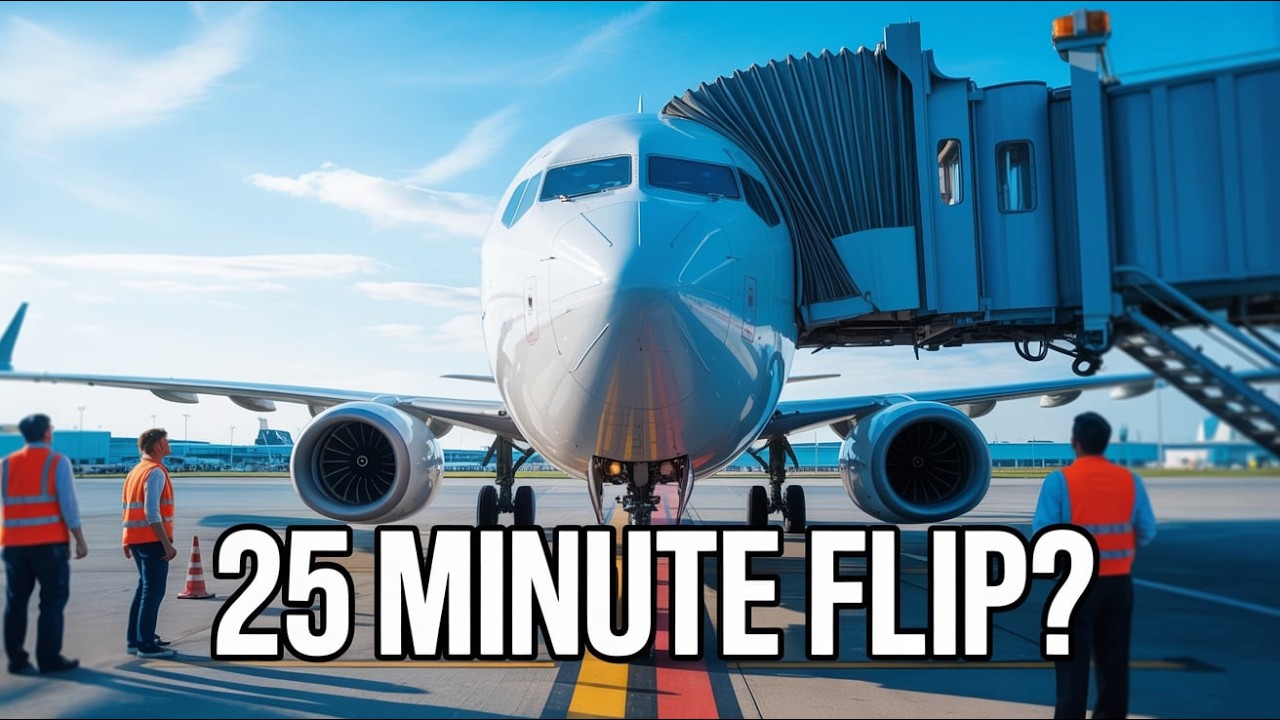 How Fast Can a Plane Turn Around? Airlines' Secret 25-Minute Flip! # ...
