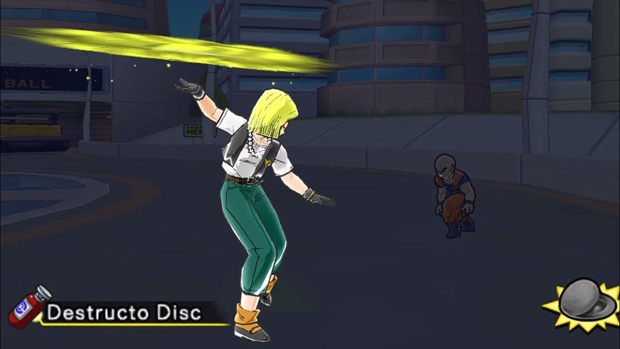 Dragon Ball Z Budokai HD Android 18 vs Krillin (com vs com) Battle ...