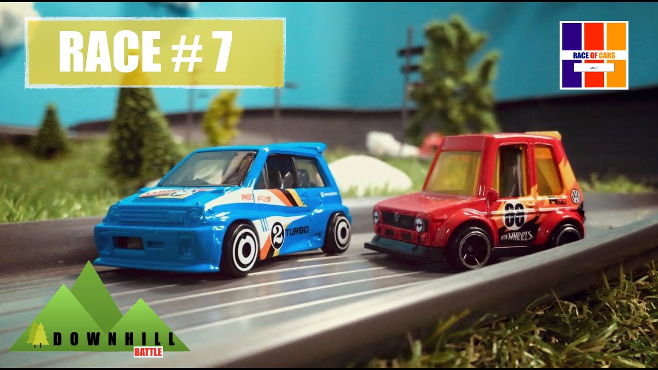 Diecast Car Racing DOWNHILL BATTLE / RACE # 7 - YouTube