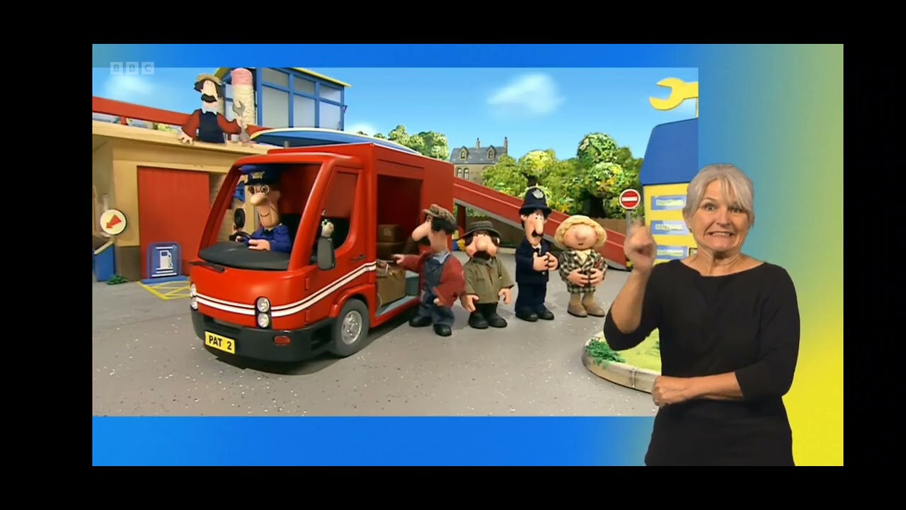 CBeebies | Sign Zone: Postman Pat - SDS Theme (Fiona Nicholson) - YouTube