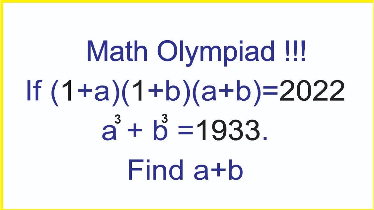 Math Olympiad | Nice Algebra | Simultaneou Equations | Substitution ...