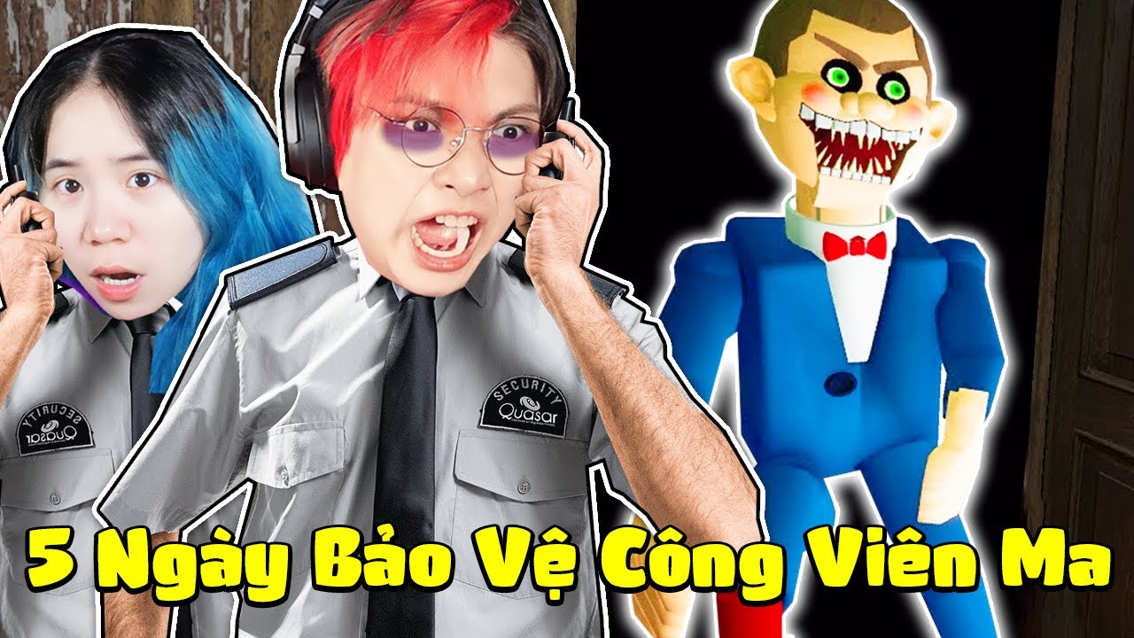 Kairon & Simmy 5 Ngày Làm Bảo Vệ Tại CÔNG VIÊN MA MR FUNNY Trong Roblox ...