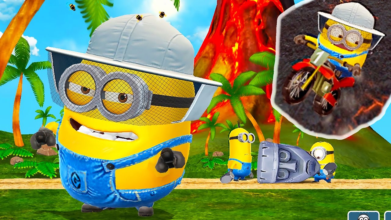 Beekeeper Jerry Minion and Prop in Volcano - Despicable me Old version ...