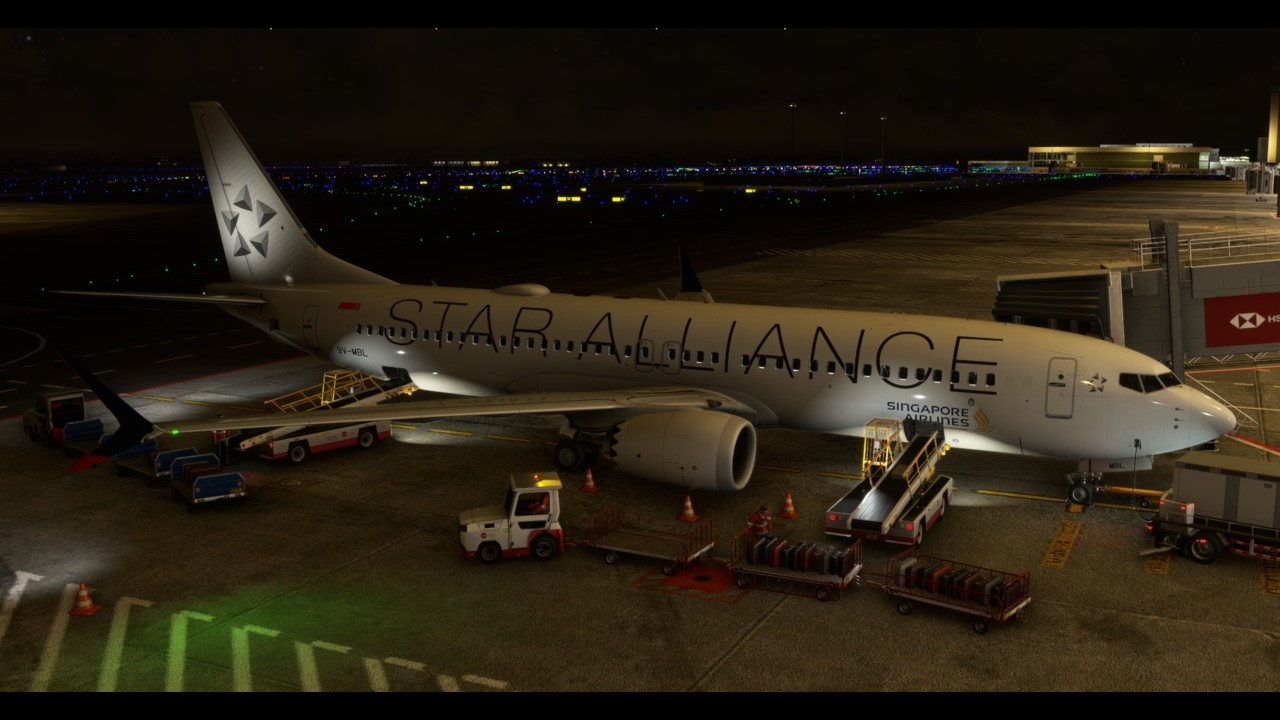 MSFS20 - IFly B38M - Night Northernly Departure from Singapore RW02C ...