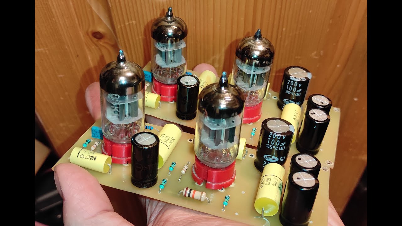 6N1P + 6N6P (E88CC) OTL Headphone amp Stereo Test - YouTube