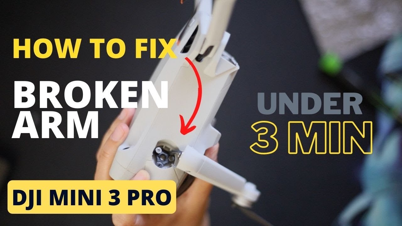 How to Fix DJI Mini 3 Pro Broken Arm - YouTube