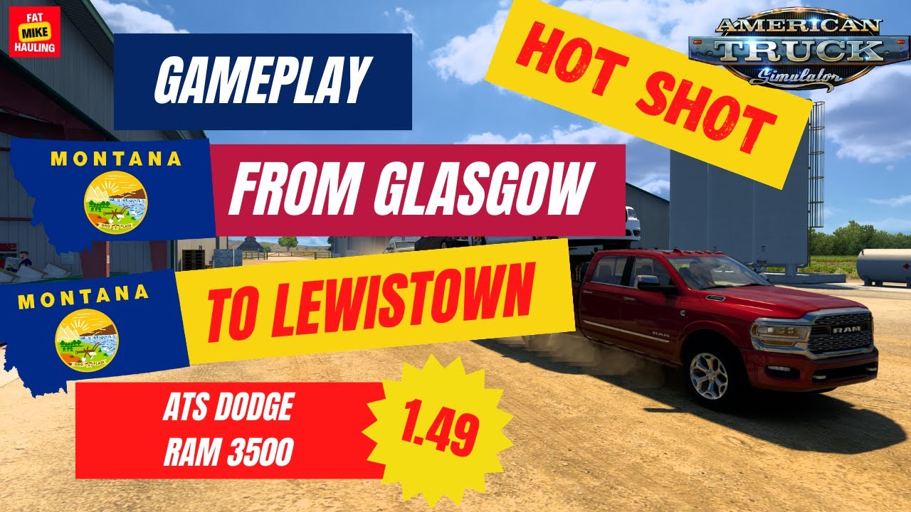 [ATS 1.49] GamePlay | Car transport | HotShot | Glasgow (MT ...