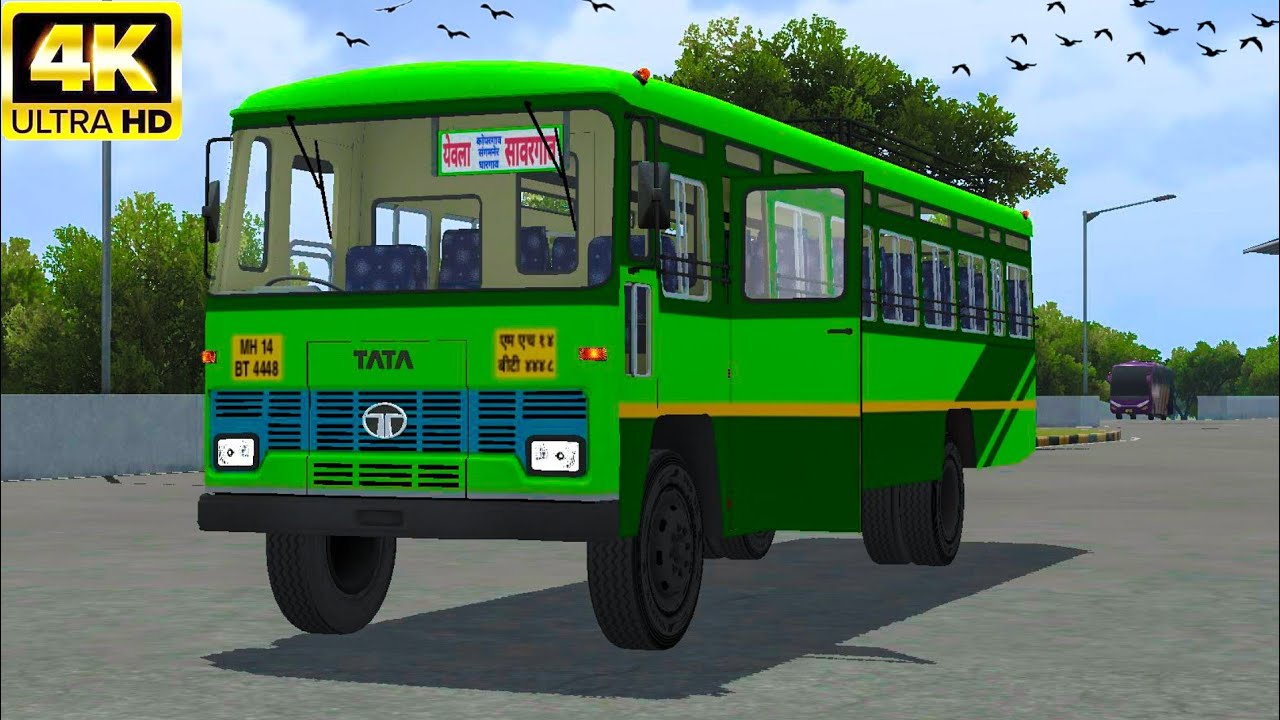 Tata MSRTC Bus Mod For Bussid Realistic Bus Drive - YouTube