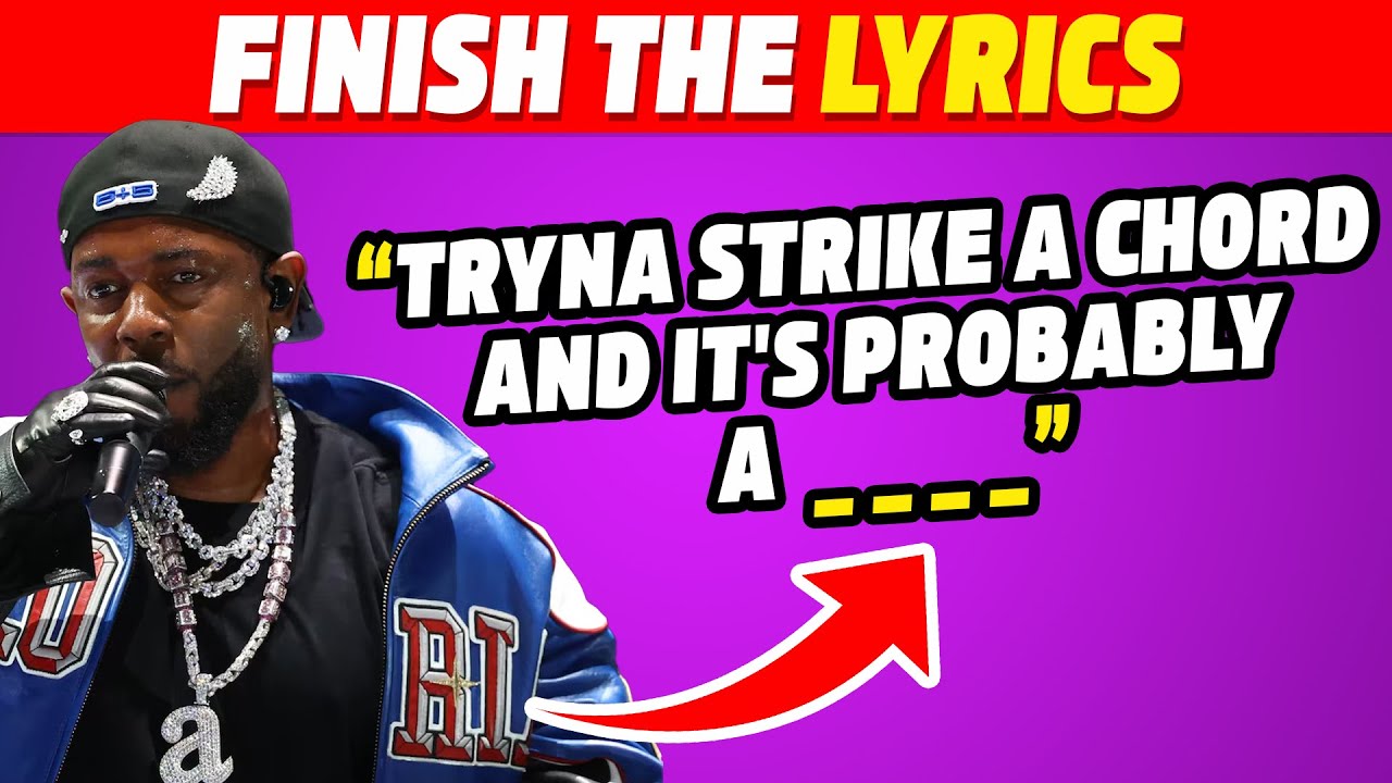 Finish the lyrics of most popular rap songs | 1995-2025 One song per ...