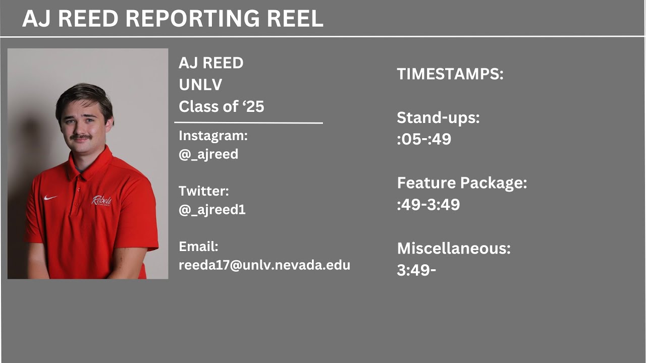 AJ Reed Reporting Reel - YouTube